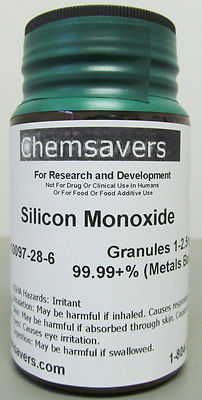 Silicon Monoxide, Granules 1-2.5mm, ≥99.99% (Metals Basis), 25g | eBay