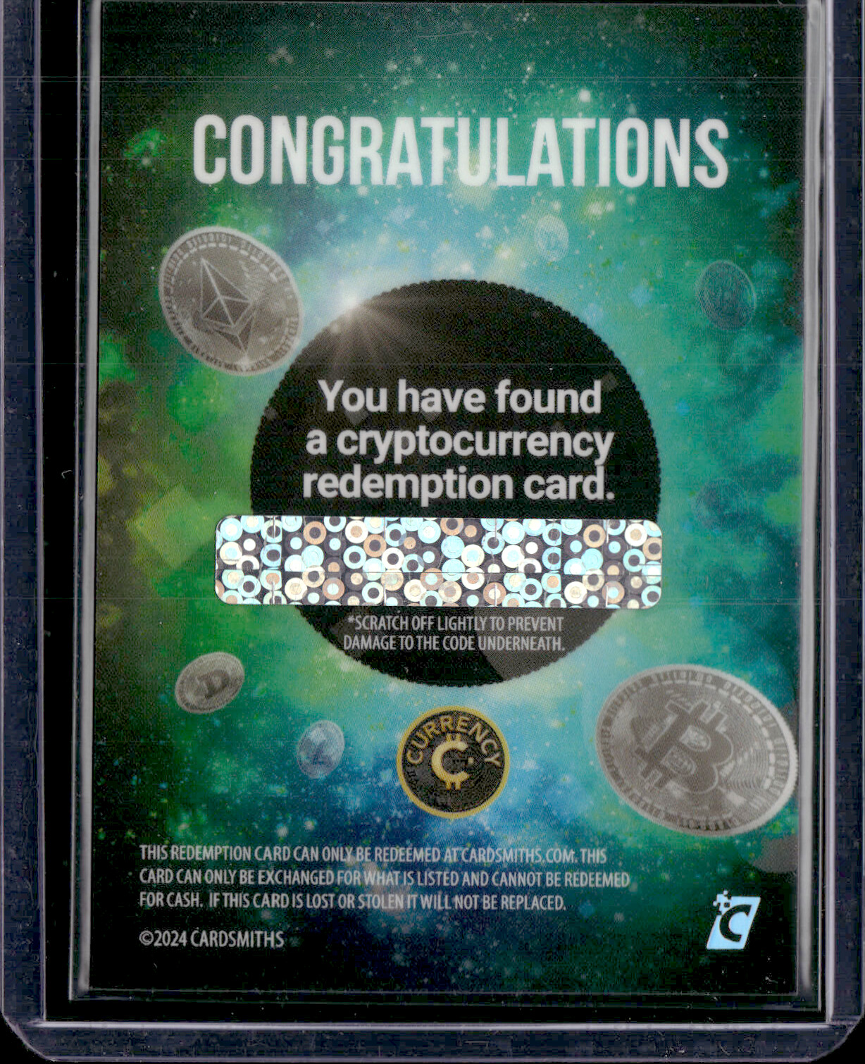 2024 Cardsmiths Currency Series 3 REDEMPTION CARD BITCOIN LITECOIN ...