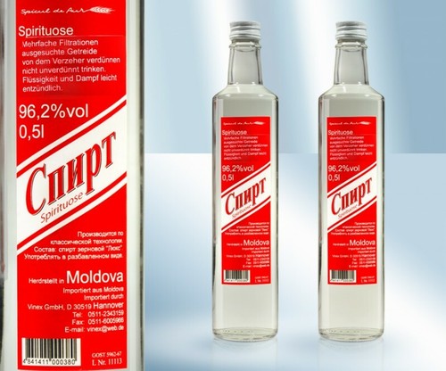 СПИРТ Spiritus Spirytus Trinkalkohol 0,5L Spirituosen | eBay