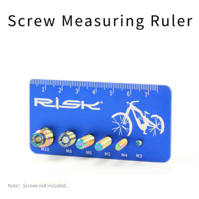 New Measuring Tape Measure Gauge Size Checker Tool For Bicycle Bolt ...