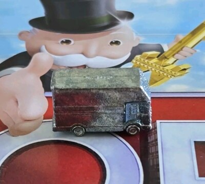 2009 Monopoly City Delivery Van Truck Metal Token Replacement Game ...