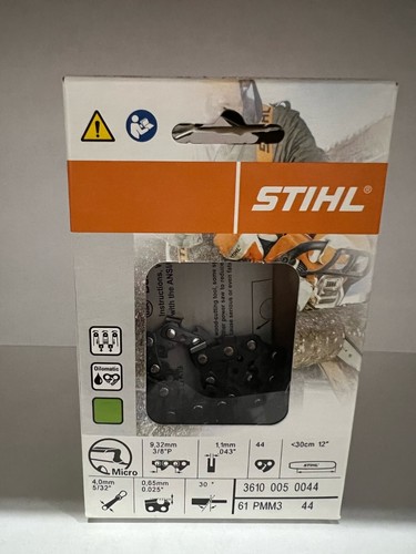 61PMM3 44 STIHL NEW CHAINSAW CHAIN SAW 12 in. 3/8p .43 gauge 44 12 INCH ...