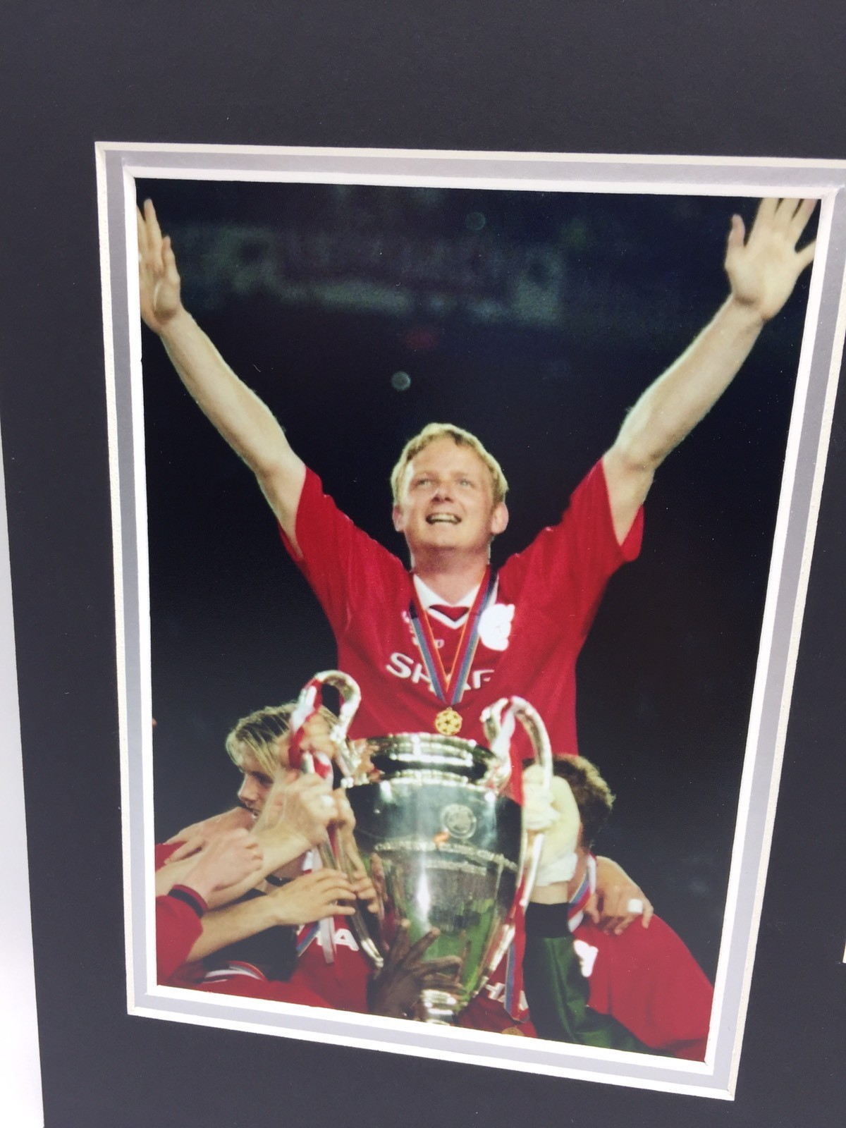 RARE David May Manchester United Signed Photo Display + COA AUTOGRAPH ...