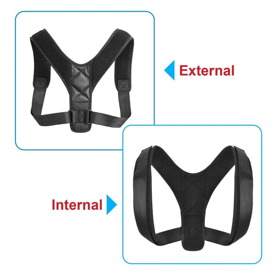 Adjustable Posture Corrector Back Shoulder Support Correct Brace Belt ...