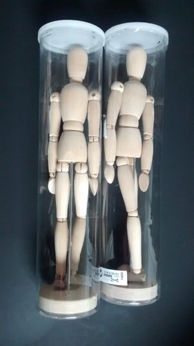 Ikea Gestalta Figure Artists - Lot of 2 Wooden Figures NEW | eBay