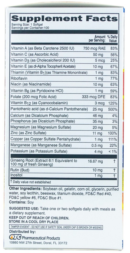 Pharma PF Original Formula 100 Softgels Dietary Supplement Exp 10/2026 ...