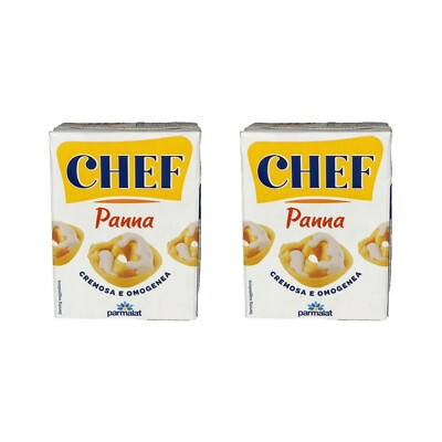 Chef Panna UHT Cooking Cream 2x 200ml Parmalat Made in Italy | eBay UK