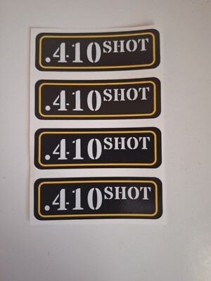 (4) Adhesive Vinyl Sticker Decal Labels For Ammo Ammunition Cans. .410 ...