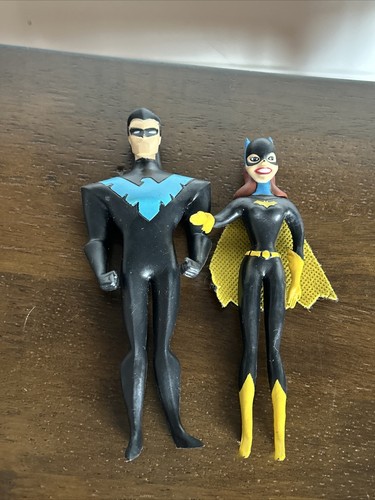 DC Comics. Batgirl and Nightwing. Bendable Rubber Figures | eBay