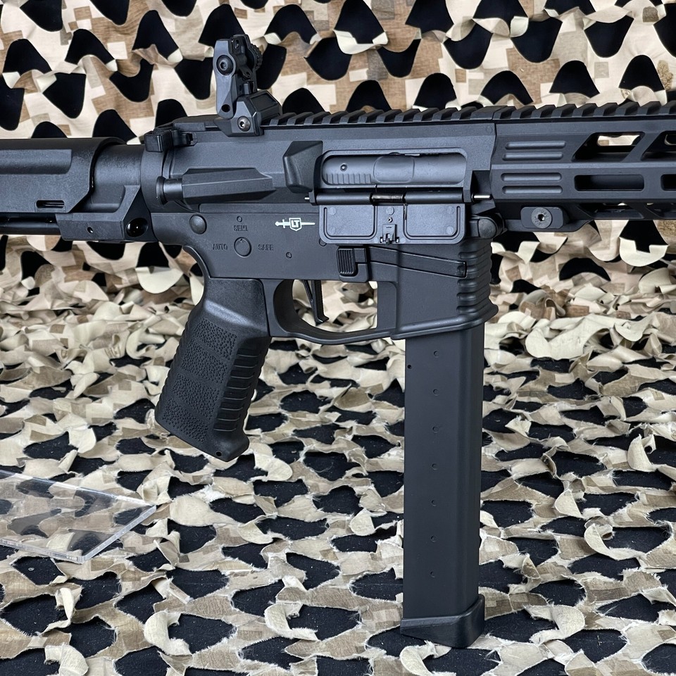 NEW Lancer Tactical Gen 2 Battle X 9mm CQB AEG Airsoft Gun w/ PDW Stock ...