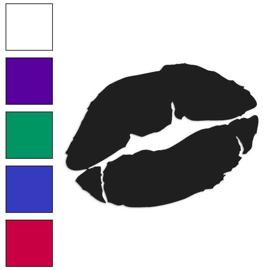 Lipstick Lips Kiss, Vinyl Decal Sticker, Multiple Colors & Sizes #919 ...
