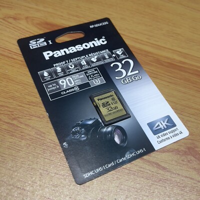 Panasonic 32GB U3 SDXC Memory Card (Class 10) - Sealed - BARGAIN - Free ...