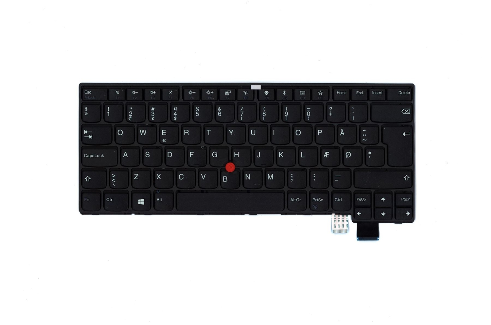 Genuine Lenovo ThinkPad 13 Gen2 / T470S DK Keyboard QWERTY NON Backlit ...