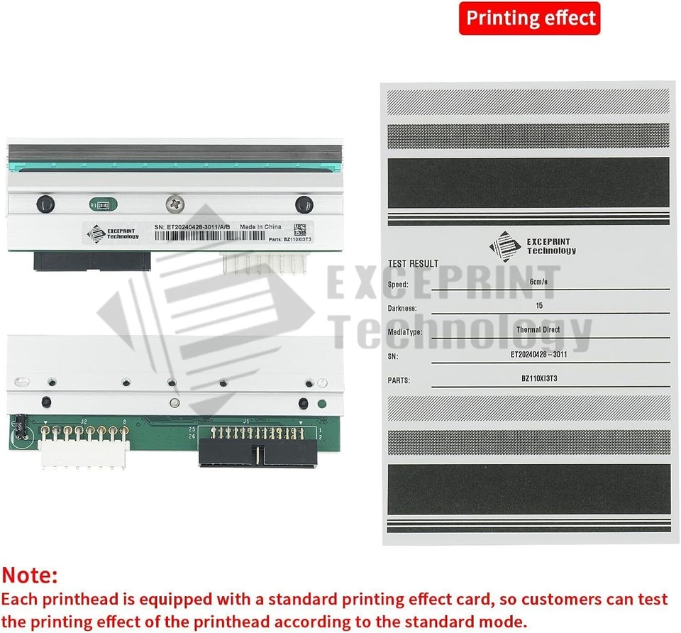 Printhead for Zebra 110Xi3 110XiIII 110Xi3Plus Thermal Printer 300dpi ...