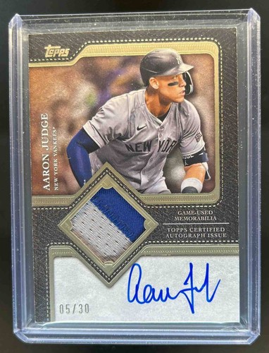 2025 Topps Aaron Judge Auto Patch #5/30 Yankees | eBay