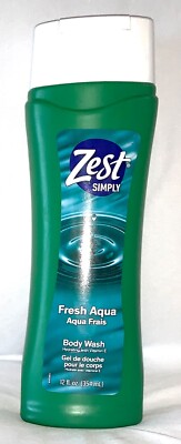 Zest Simply Body Wash, Fresh Aqua, 12 Fl. Oz. | eBay