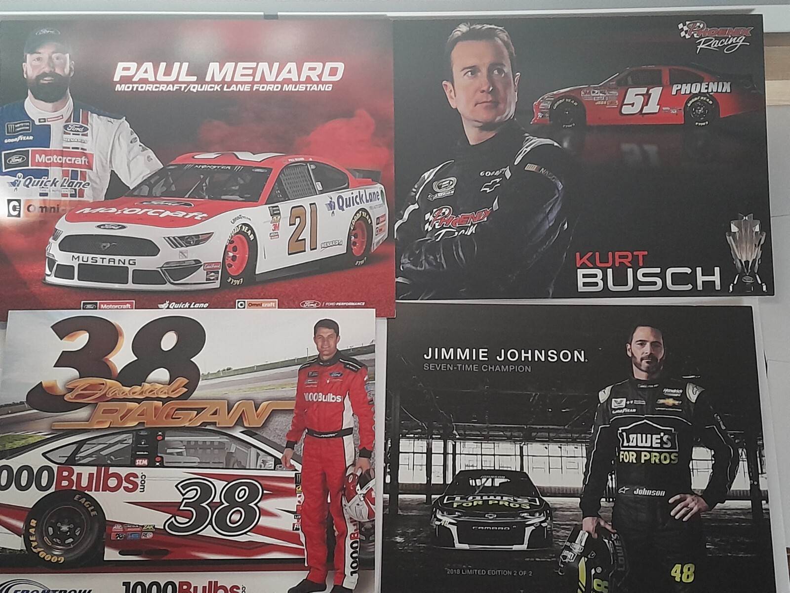NASCAR HERO CARD LOT KURT BUSCH | eBay