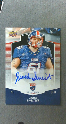 2018 Upper Deck USA Football U17 Autograph #A31 Jared Sweitzer Auto #'d ...