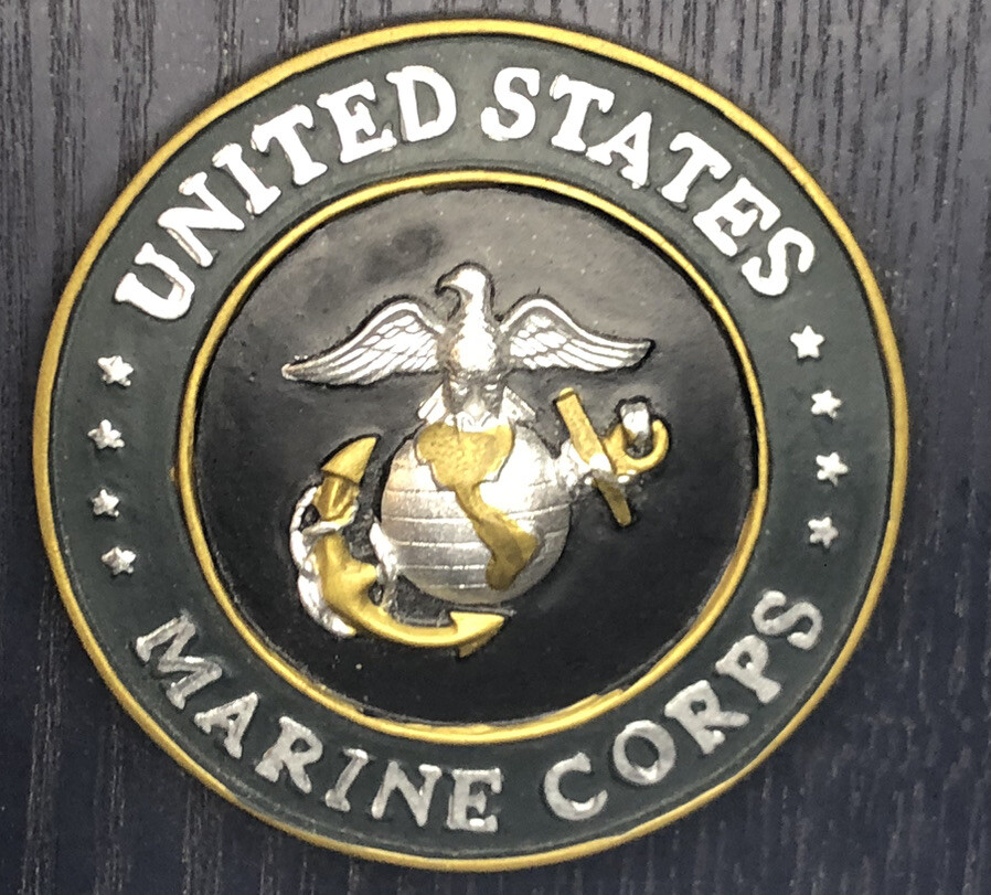 USMC PERPETUAL CALENDAR Wooden Display Board W/ Tiles The Bradford ...