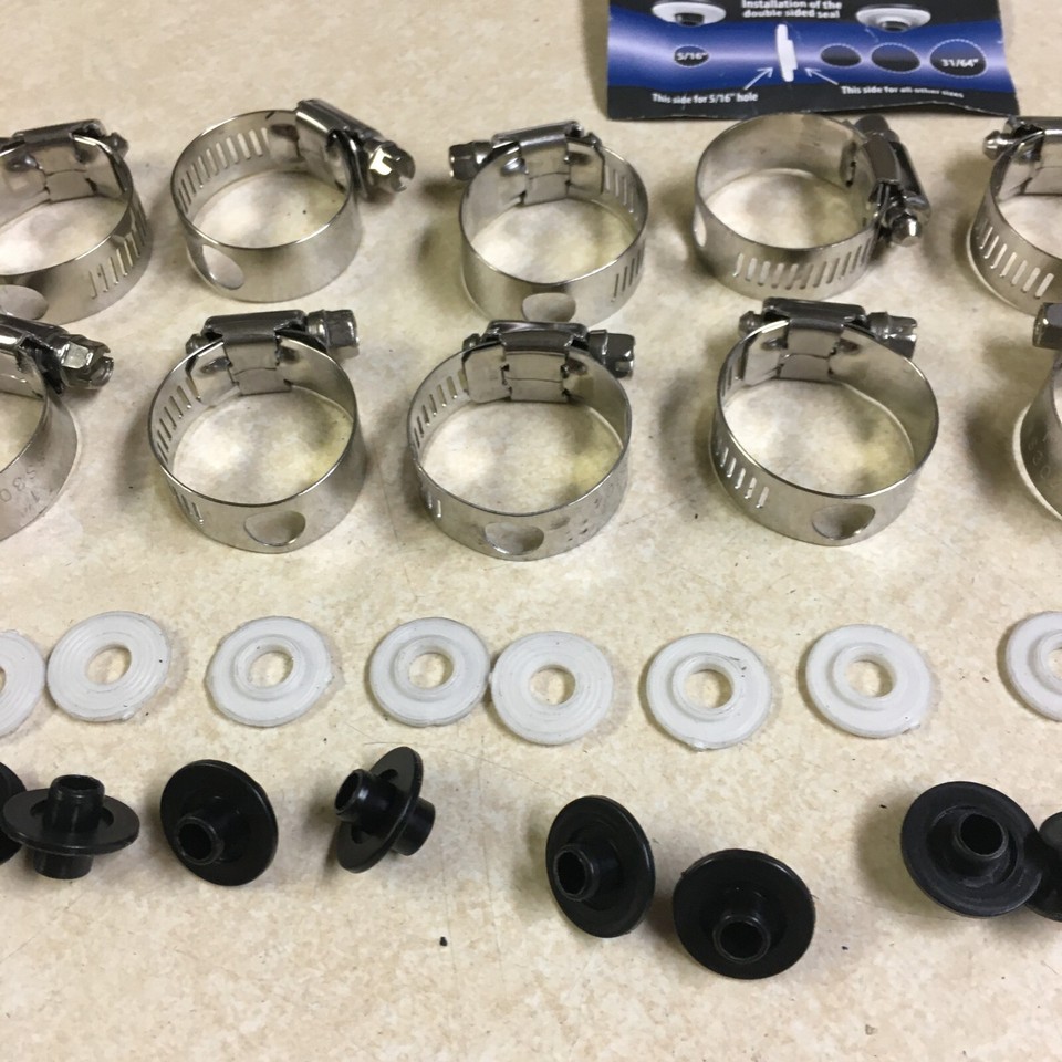 10-Pack Cap Mainline Saddle Kit (Clamp Cap & Seal) for 1″ Tube for ...