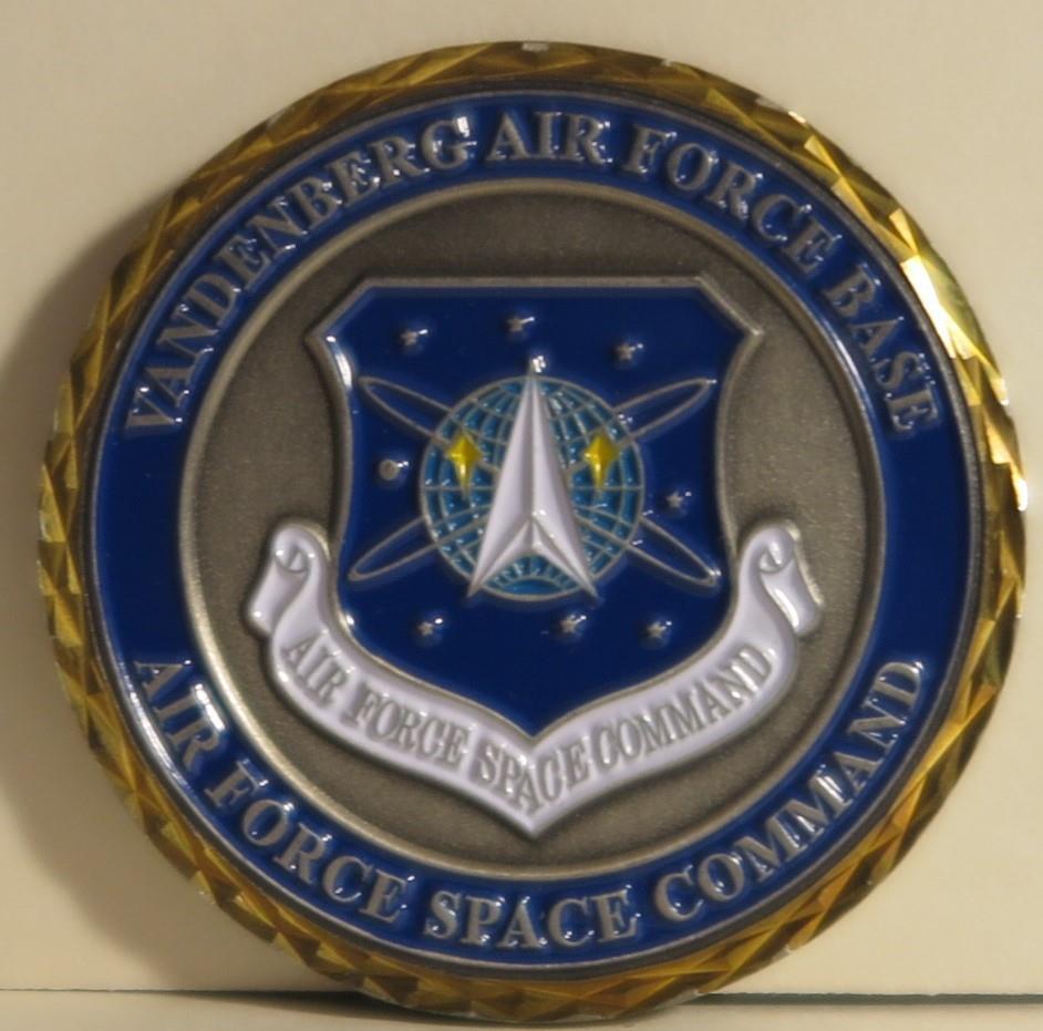 VANDENBERB AIR FORCE BASE AFSC UNITED STATES AIR FORCE COIN 1.75" | eBay