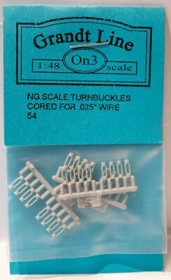 Grandt Line On3 #54 Cored Turnbuckles -- Rio Grande | eBay