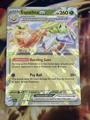 Espartha ex 006/091 Scarlet and Violet: Paldean Fates Pokemon TCG NM | eBay
