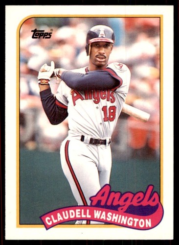 1989 Tops Traded Claudell Washington Baseball Cards #125T | eBay