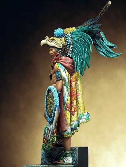 1/24 75mm Resin Figure Model Kit Indian Montezuma man Knight Warrior ...