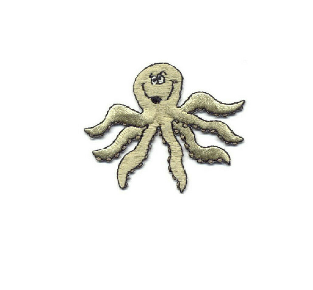 Octopus - Sea Creature - Ocean - Beach - Crafts - Embroidered Iron On ...