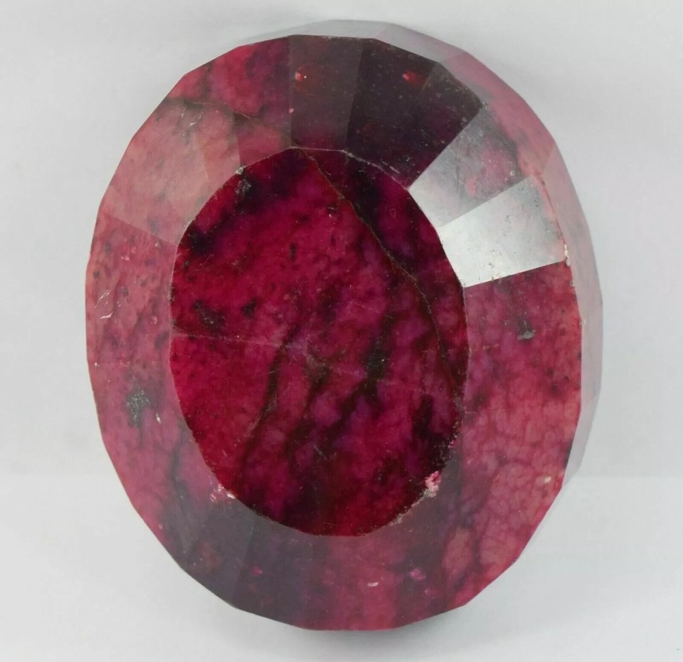 Natural Oval Shape 2794 Ct African Red Ruby Certified Loose Gemstone | eBay