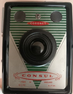 Vintage Coronet Consul Box Camera, 6 x 9cm Roll Film Camera in Original ...