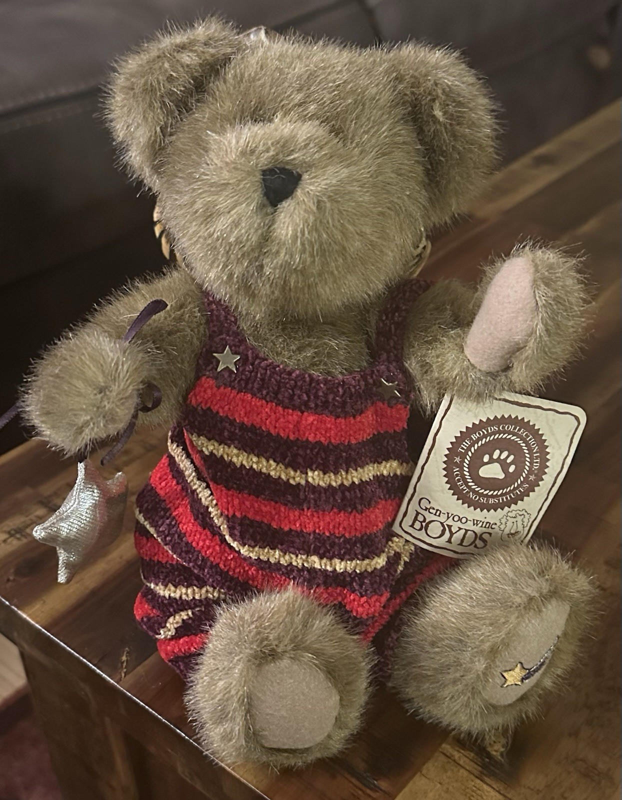 Boyds Bears Cameron W Bearsmark Hallmark Exclusive 2002 Jointed Plush ...