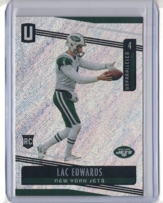 LAC EDWARDS 2019 Panini Unparalleled RC Rookie #12 JETS | eBay