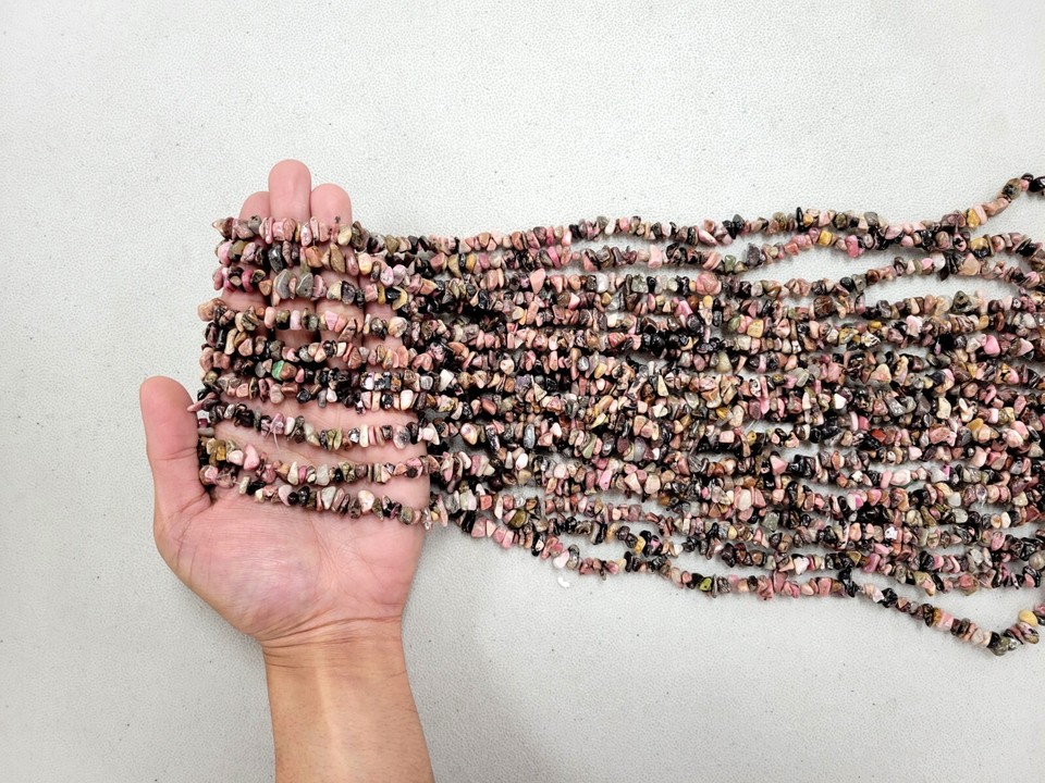 Natural Crystal Beads Drilled Stone Crystals Gemstone Chips in Strings ...