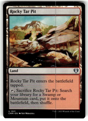 Rocky Tar Pit - Commander Masters (CMM) - (Near Mint NM) | eBay