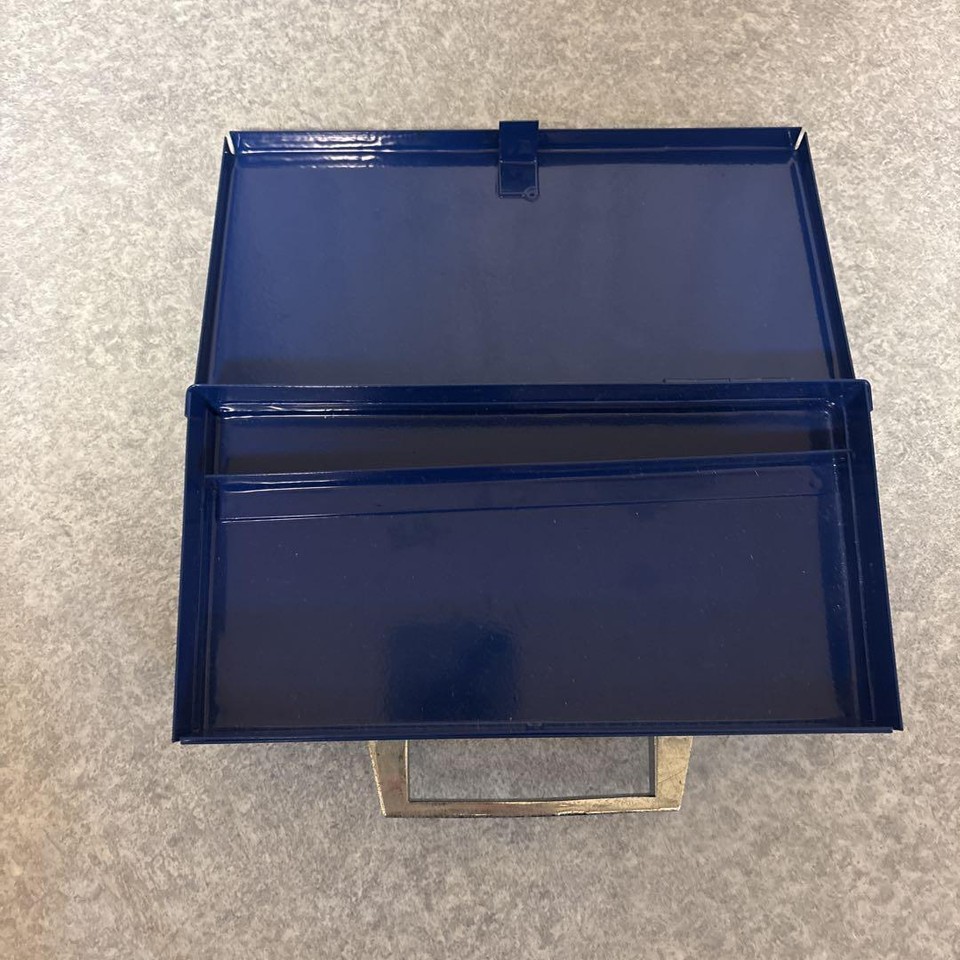 MAC Tools Blue Mini Toolbox Tool Chest Box Metal Excellent pic5-6 size ...