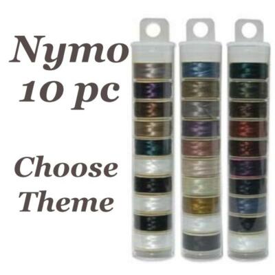 Nymo Thread Size D, B, F, 0, 00, Beading Cord for Jewellery Making x10 ...