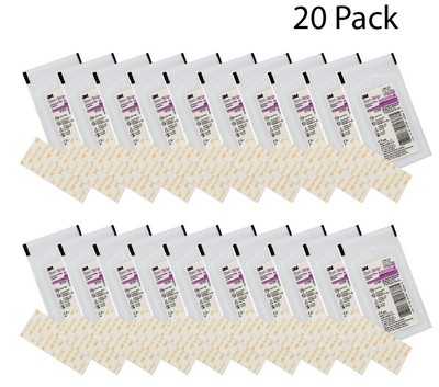 3M Steri-Strip R1540 Skin Closures 1/8" x 3" - 20 Pack of 5 (100 Strips ...