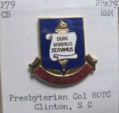 Army DUI DI CB JROTC ROTC Program PRESBYTERIAN COLLEGE Clinton SC no ...