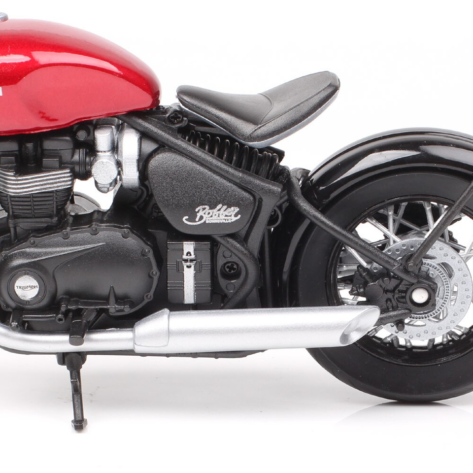 Welly 1/12 Scale Triumph Bonneville Bobber Motorcycle Model Diecast Toy ...