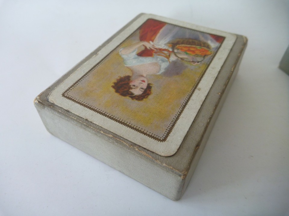 Vintage Linen Playing Cards - Waddingtons Nell Gwyn Card Game - Boxed ...