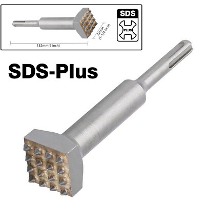 SDS PLUS Carbide Tipped 16Teeth Bush Hammer Chisel Bit For Cement ...