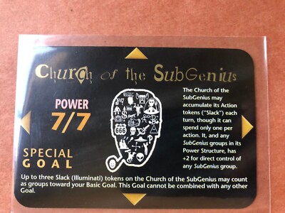 Illuminati New World Order CCG Game INWO SubGenius Church Of The ...