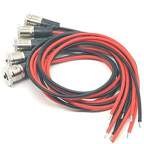 5pack 5.5 X 2.1 Mm 10a Dc099 Power Jack Cord Socket Threaded Female ...