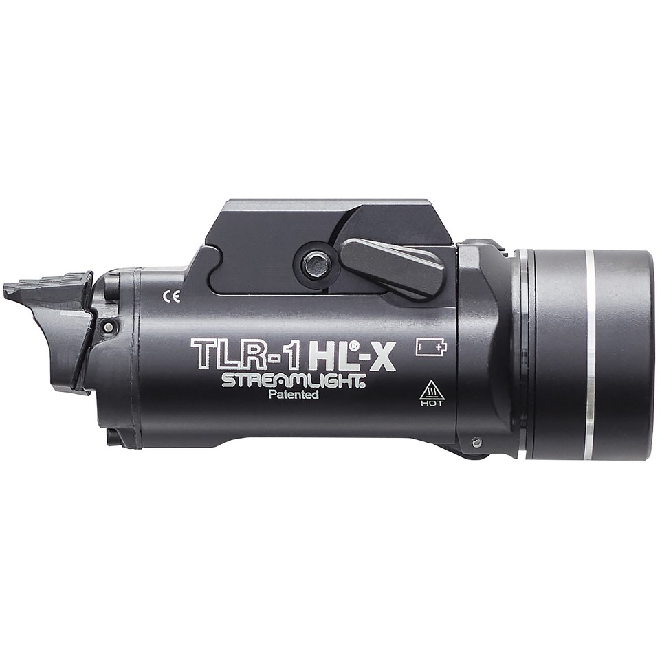 Streamlight TLR-1 HL-X 1500 Lumen Matte Black Silver Ring Powerful ...