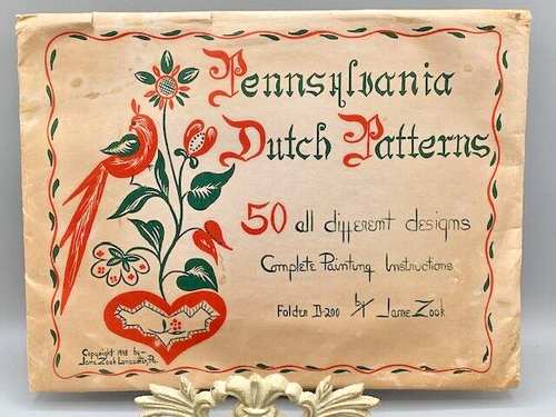 Vtg 1948 Pennsylvania Dutch Patterns Set w/Instructions 50 Designs by Jane Zook | eBay
