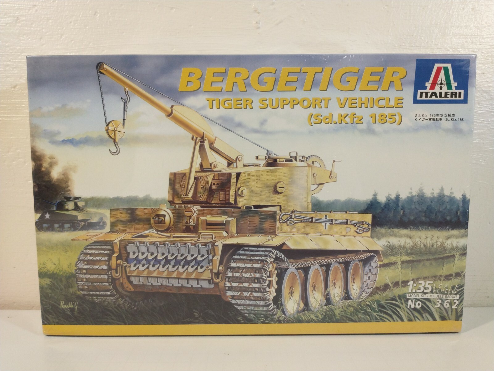 1998 Italeri 'Bergetiger' Tiger Support Vehicle Sd.Kfz 185 1:35 Model ...