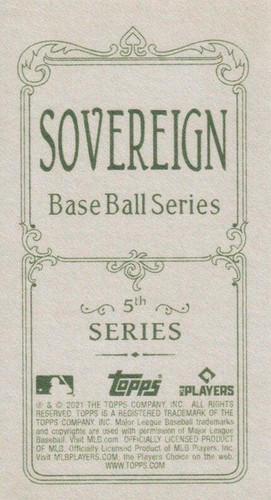 2021 Topps T206 Wave 5 SOVEREIGN BACK Cards ~/38 | eBay