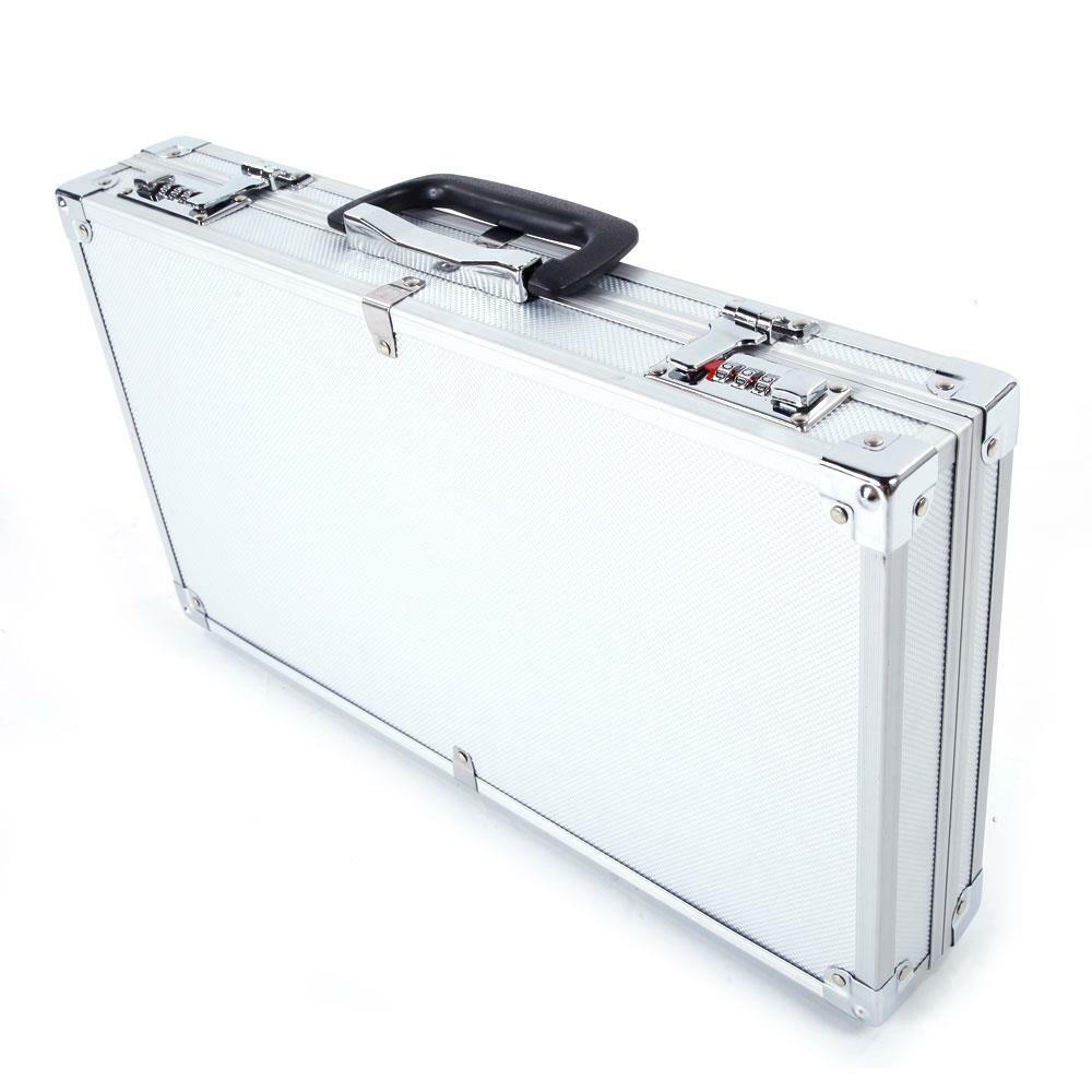 Aluminum Framed Locking Gun Case Pistol HandGun Lock Box Hard Storage ...